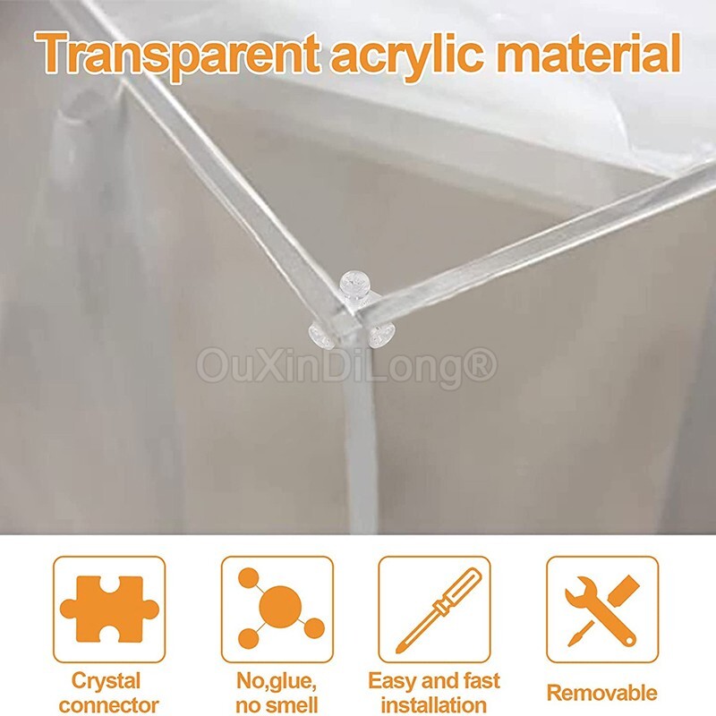 Cheap 500PCS Clear Acrylic Cubes Block Right Angle Corner Braces Joint ...