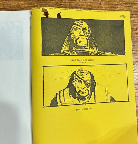 A Star Trek VI: The Undiscovered Country Storyboard Script for Visual ...