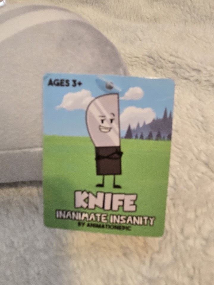 INANIMATE INSANITY OFFICAL KNIFE PLUSH CREATOR INK RETIRED BFDI NWT | eBay