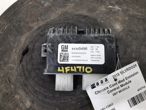 2018 Silverado Truck/Pickup 2500 Chassis Control Module Sku#3871769 | eBay