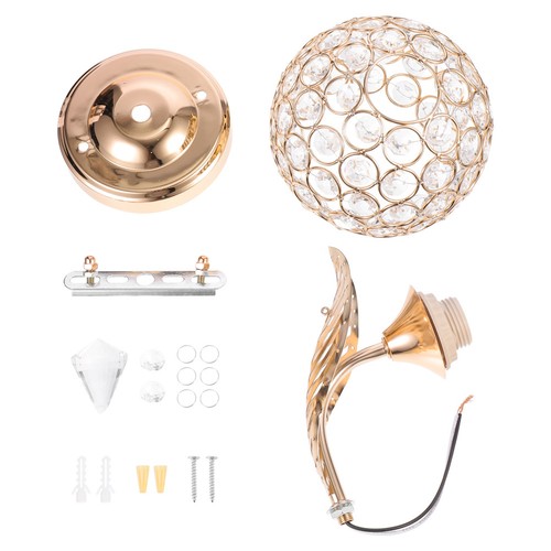 Crystal Glass Wall Sconce Bedroom Aisle Living Room Wall Light Fixture ...