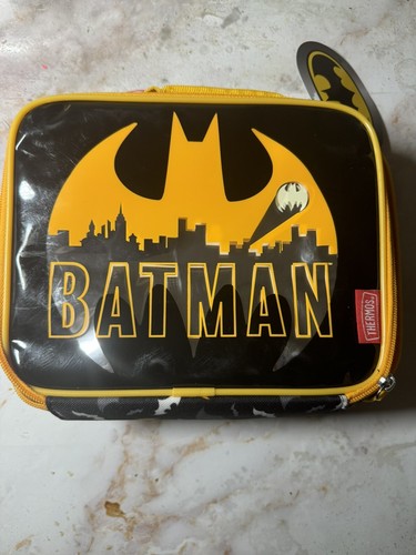 THERMOS Kids Soft Lunch Box - DC Comics Batman Bat Signal, Black ...