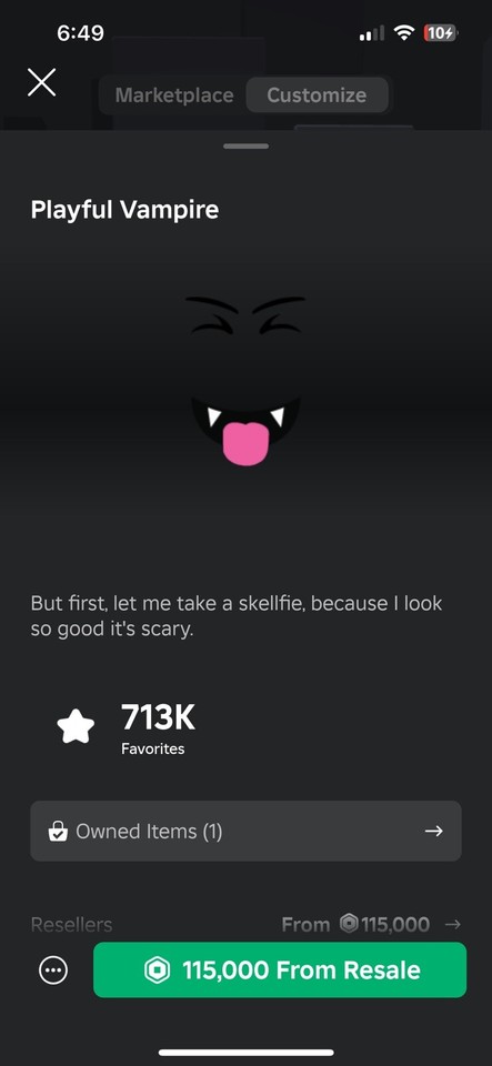 ROBLOX PLAYFUL VAMPIRE (check last slide) | eBay