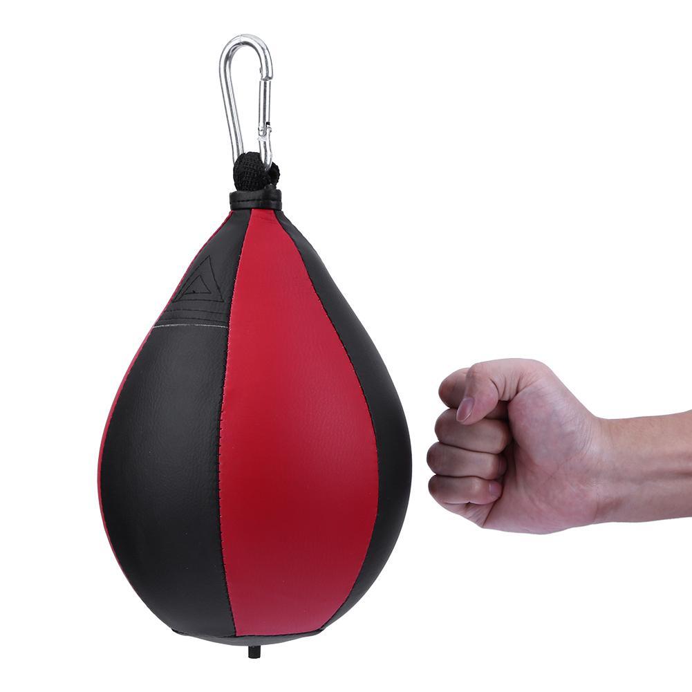 Pear Shape Speed Ball Swivel Boxing Punch Bag Punching Speedball (Black ...