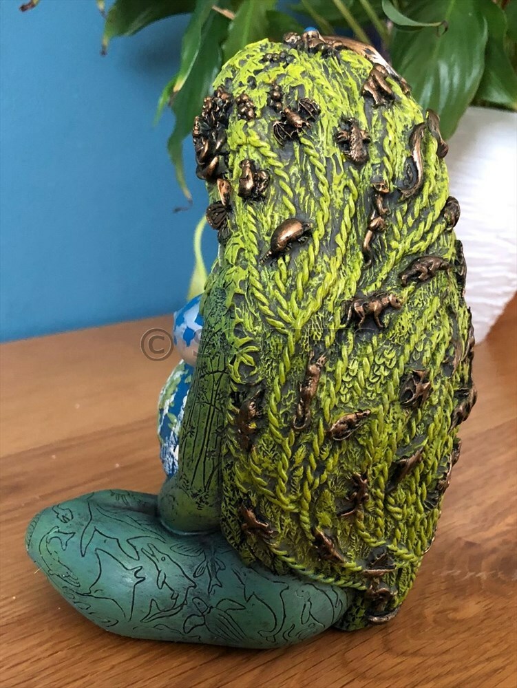 Mother Earth Resin Statue Figure Gaia Pregnant Goddess Te Fiti Ornament ...