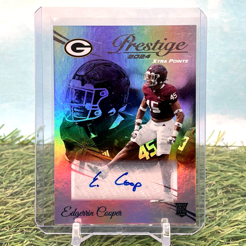 2024 Prestige Edgerrin Cooper RC Auto Xtra Points SP Green Bay Packers ...