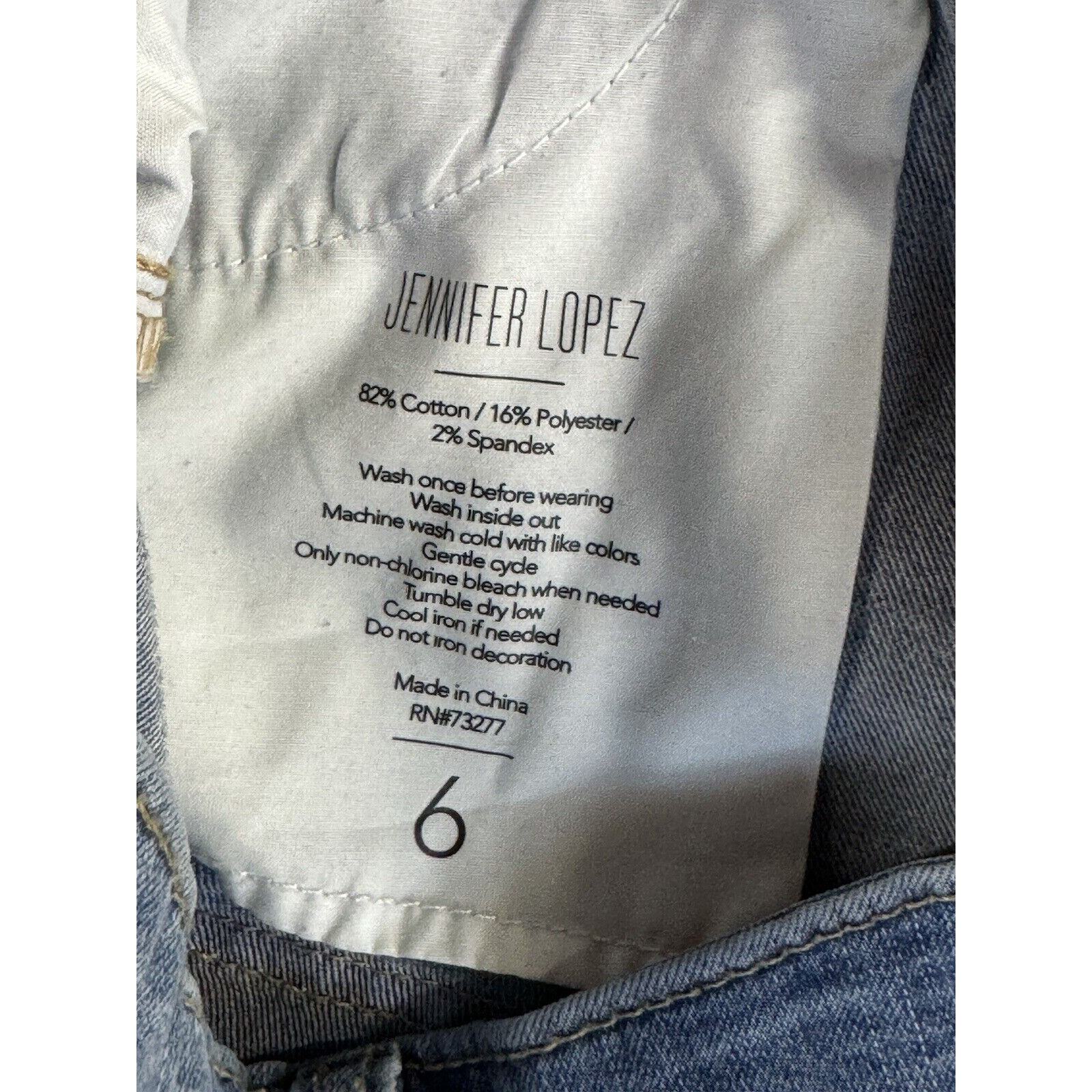 Jennifer Lopez Jeans Women 6 Skinny Low Rise Medium Wash Blue Denim ...