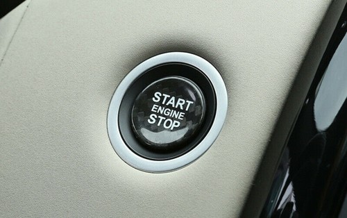 For Jaguar XJ 2010-19 Real Carbon Fiber Start Button Ignition Switch ...