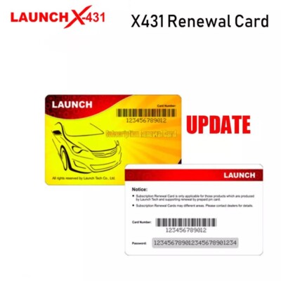 LAUNCH X431 Subscription Renewal Card One Year Update for X431 V, PROS ...