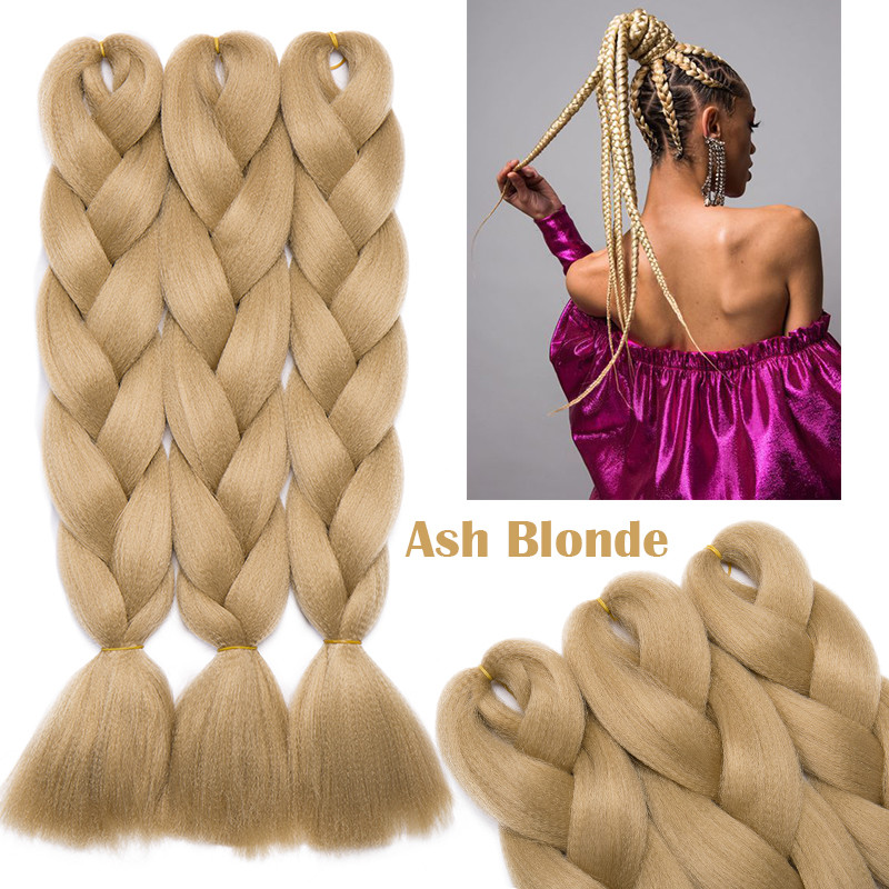 Long Braiding Jumbo Hair Expression Handmade Box Braids as human Mutil ...