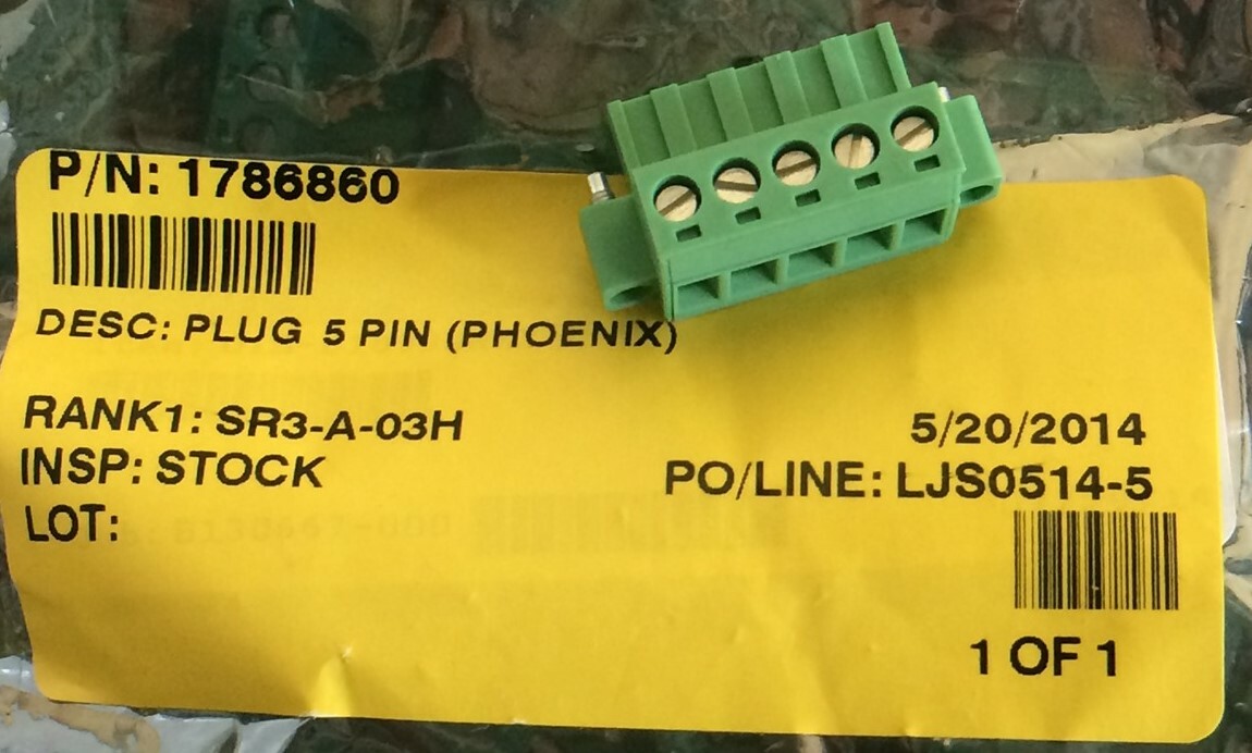 1786860 PHOENIX MSTB2,5/5-STF TERM BLOCK PLUG 5POS STR 5MM 2 PIECES | eBay