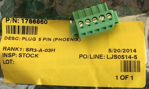 1786860 PHOENIX MSTB2,5/5-STF TERM BLOCK PLUG 5POS STR 5MM 2 PIECES | eBay