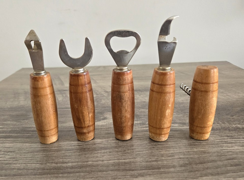 Vintage Mirrored Wooden Nautical Ship Wheel Bar Tool Set | eBay