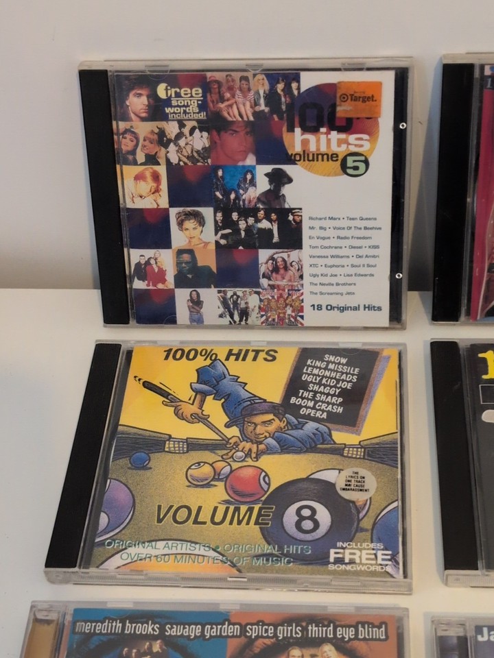 100% Hits - 5 6 7 8 12 14 23 24 1994 2009 2011 Bulk Lot - CD Album ...