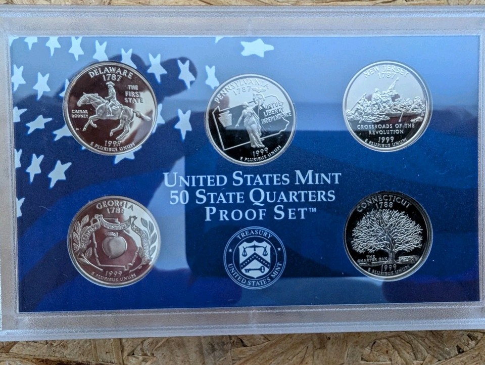 Fifty States Commemorative Proof Quarter Collection 1999-2008 Full Set ...