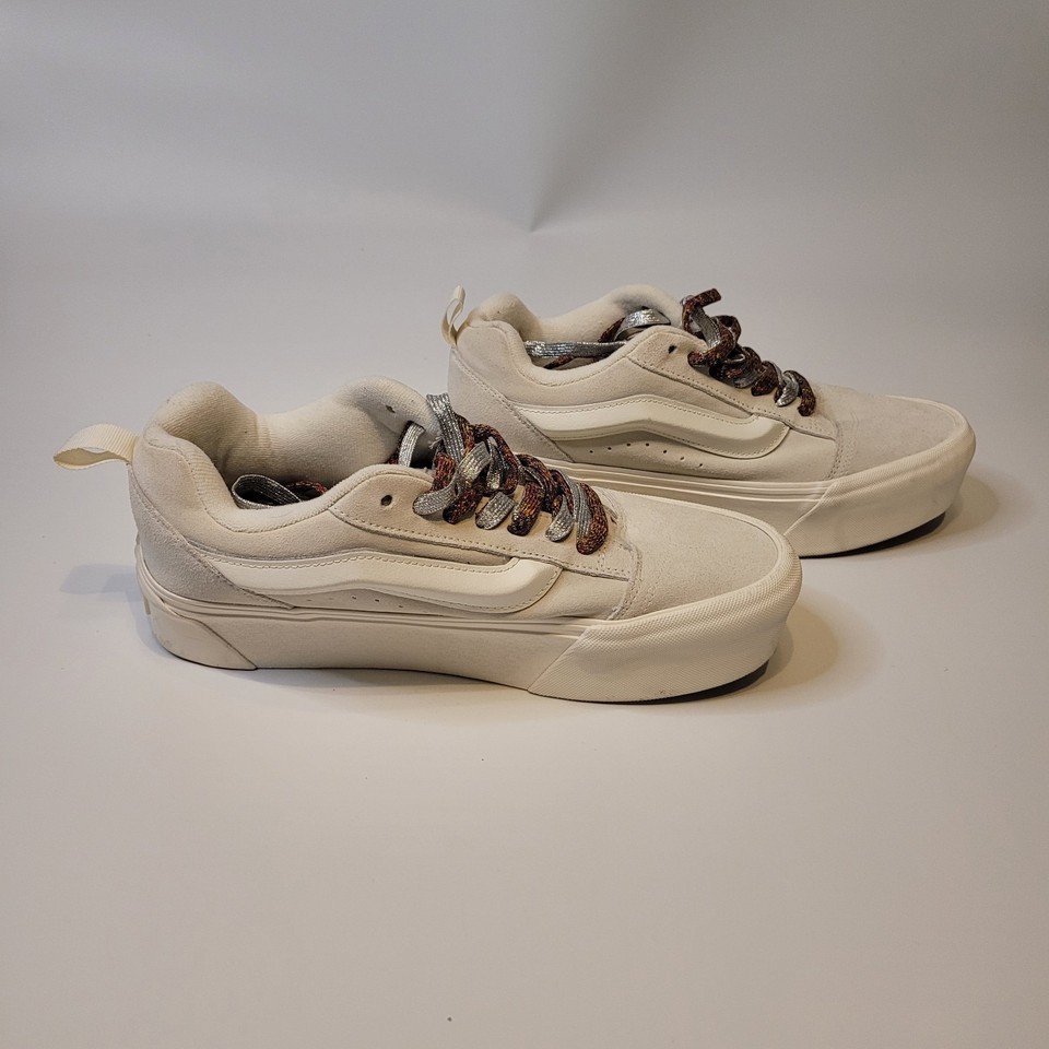 Vans Knu Stack White Chunky Platform Sneakers Men's 9.5/ Women's 11 | eBay