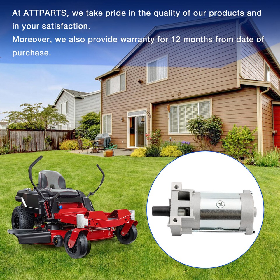Lawn Mower Starter Motor for Toro Timecutter Titan HD 1500, Exmark ...