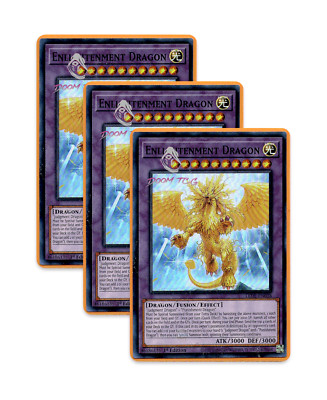 Yugioh! Enlightenment Dragon LEDE-EN036 (SR) 1st Ed 3x "Lightsworn ...