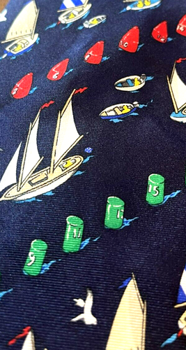 RED RIGHT RETURNING RALPH MARLIN DESIGNER NECKTIE TIE FREE SHIPPING | eBay