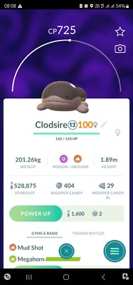 Pokemon Clodsire ( Paldean Wooper Evolution ) Go | eBay UK