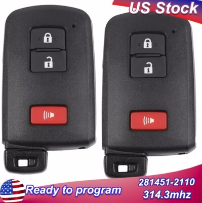 2X Keyless Smart Key Remote Fob HYQ14FBA for Toyota Tacoma 2015-2020 ...
