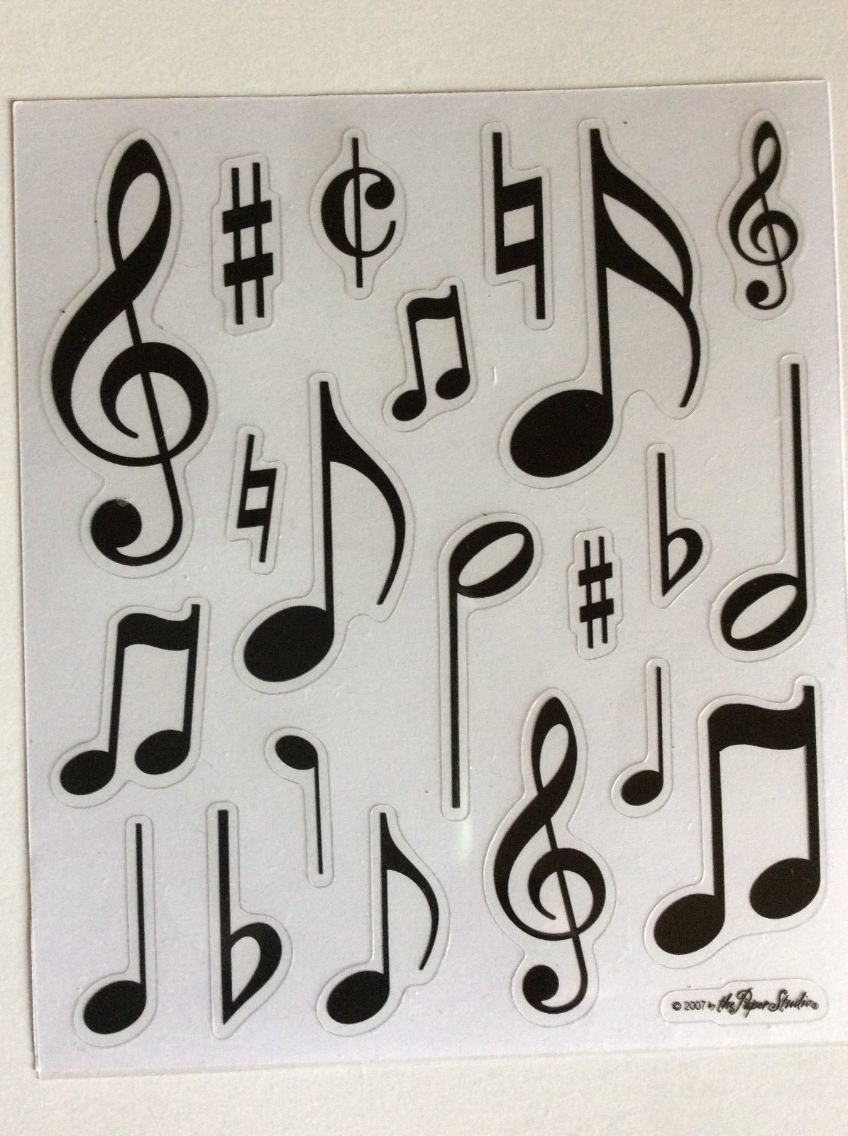 22 Music Notes Clear Scrapbook Craft Stickers | eBay