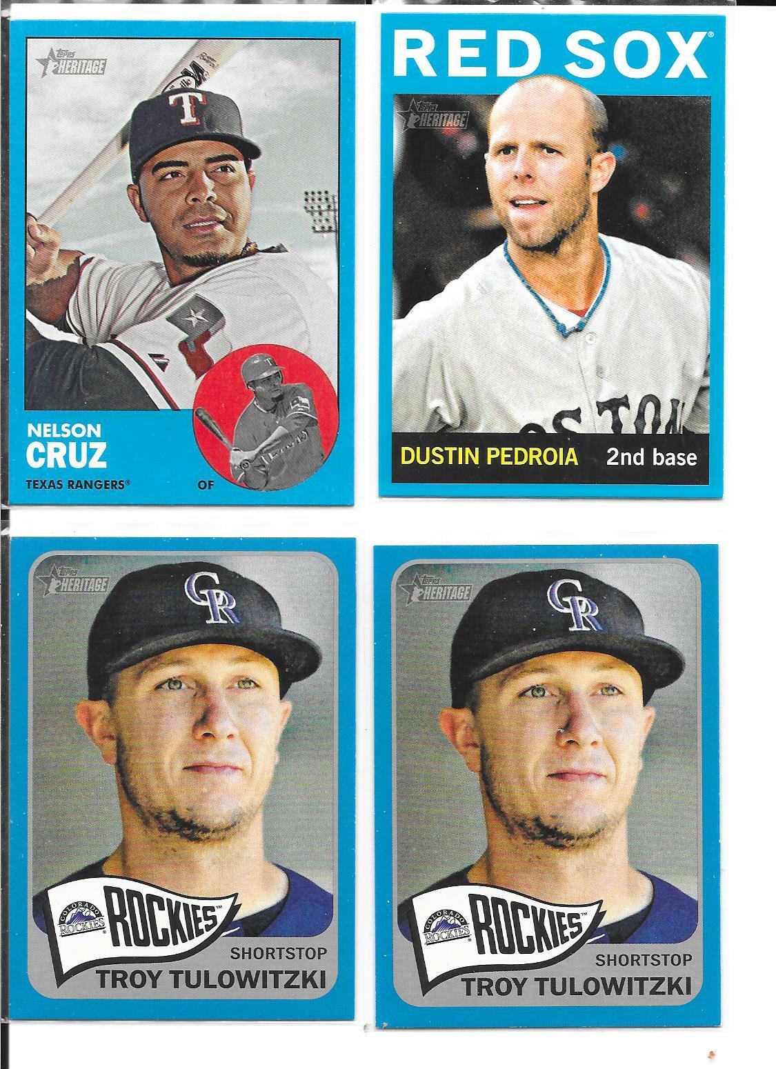 2012 2013 2014 Topps Heritage Walmart Blue Parallels - Pick from List ...