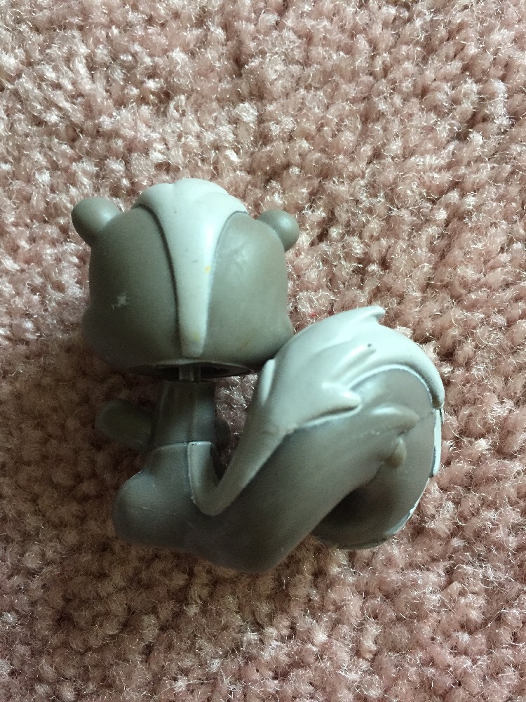 Littlest Pet Shop LPS #132 Grey Skunk With Purple Eyes Hasbro | eBay