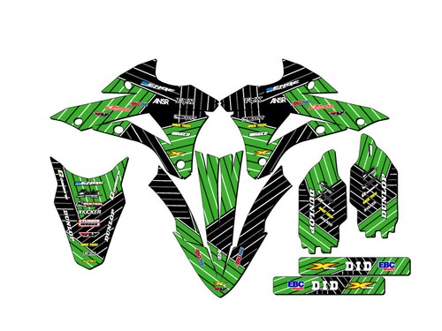 2014-2021 KX 85 RACE SERIES Green Senge Graphics Kit Compatible with ...
