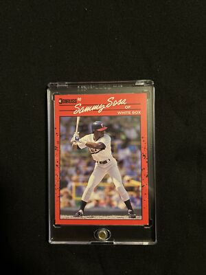 SAMMY SOSA 1990 Donruss Error Baseball Card #489 Wrong D.O.B. | eBay