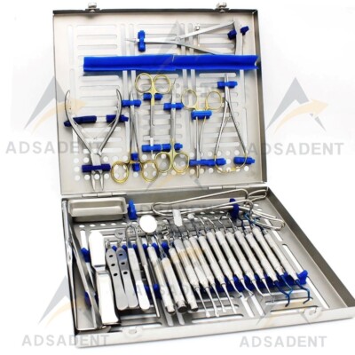 Periodontal Instruments Kit Dental Implants Surgical Orthodontics 33 ...