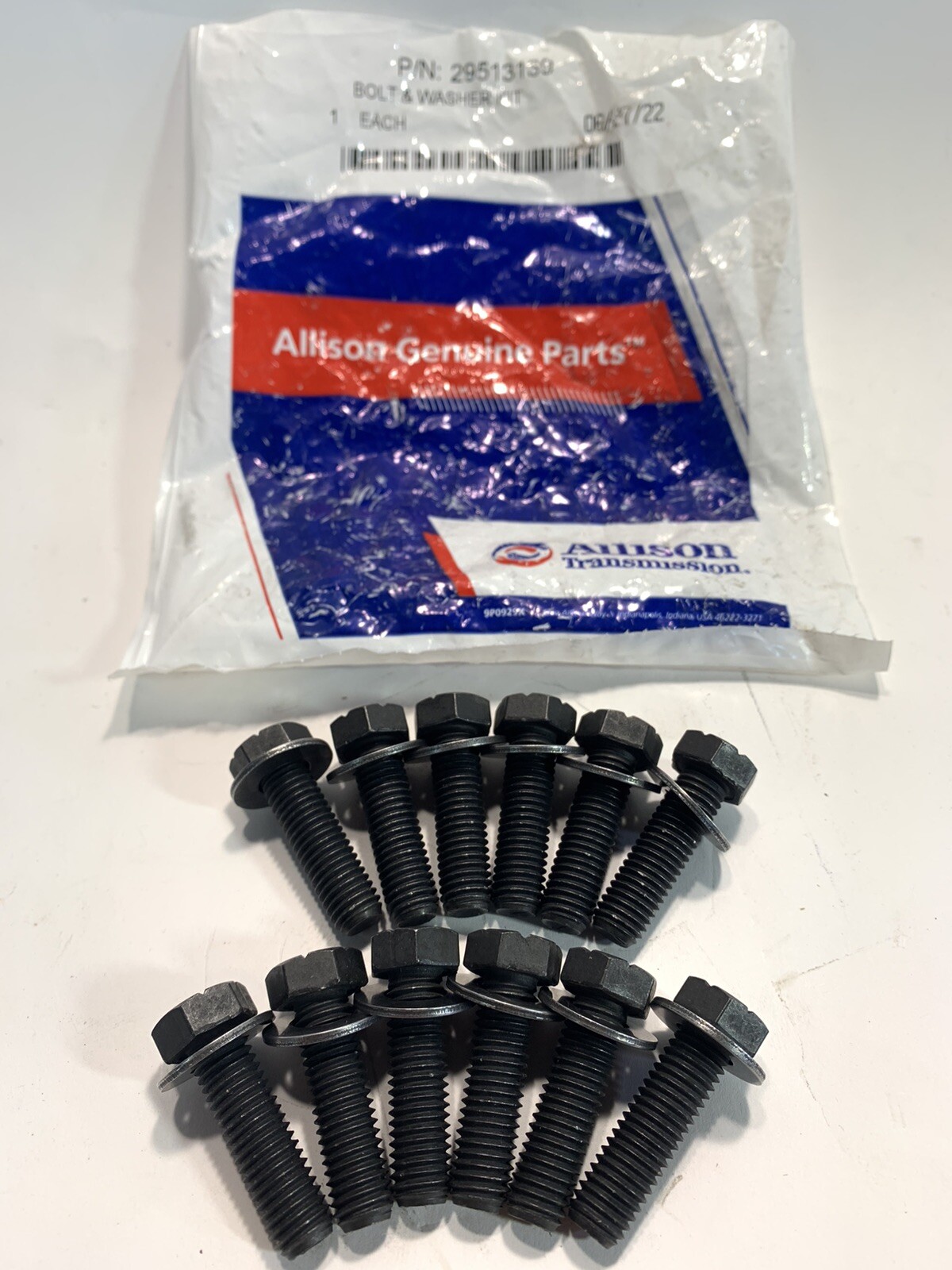 Allison Transmission 29513139 12 Piece Bolt & Washer Kit M10-1.5 x 35mm ...