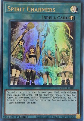 A873 YUGIOH SPELL CARD SPIRIT CHARMERS SDCH-EN041 | eBay