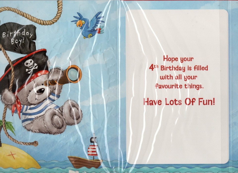 1st 2nd 3rd 4th Boys Birthday Card Choices For Boys Lovely Verses 7"x5 ...