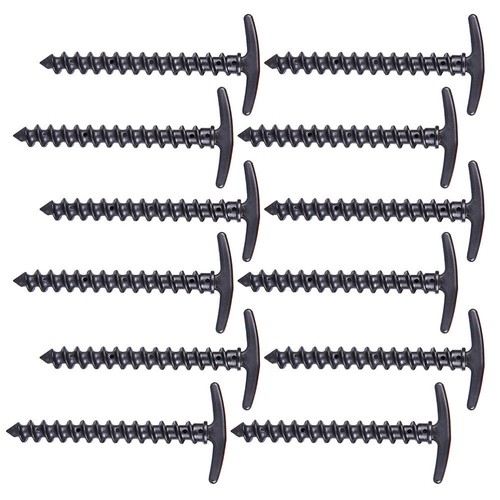12 Pcs Tent Pegs Travel Screw Stakes Nails Outdoor Camping Trip Snow | eBay