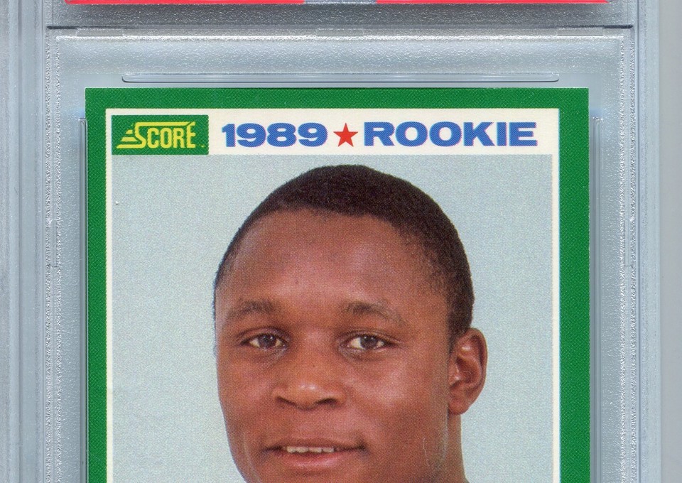 1989 Score Barry Sanders Rookie Card RC Graded PSA 9 Mint Football #257 ...