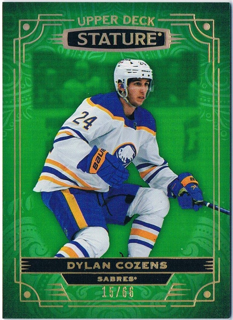 2022-23 Upper Deck Stature - Dylan Cozens #72 Photo Variant Green /66 ...
