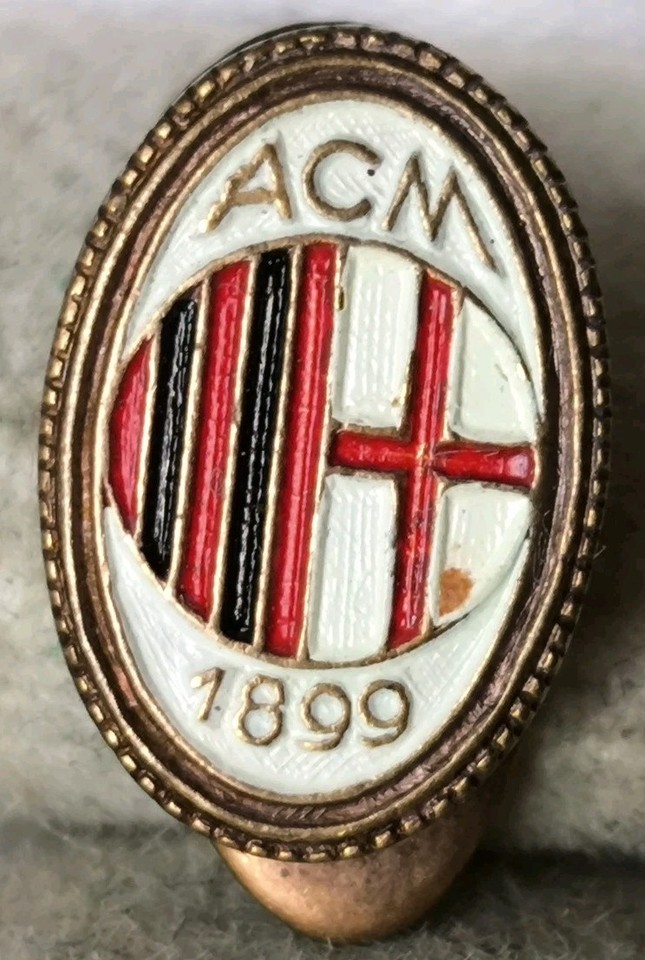 Rare Vintage ICON BADGE PIN Football Soccer Italy Milan | eBay