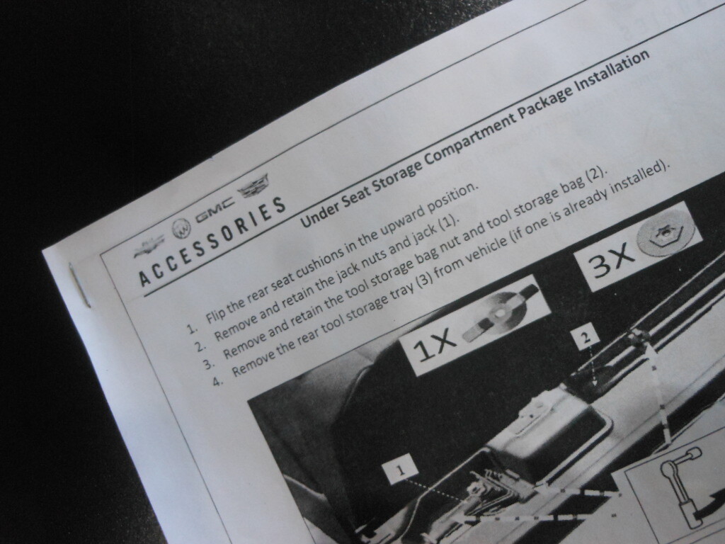 GM Crew Cab Under Seat Storage Organizer Cargo 2020 Silverado Sierra ...