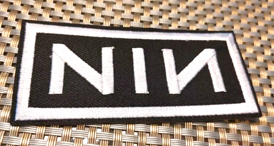 NIN Nine Inch Nails (band) Embroidered Patch Iron-On Sew-On fast US ...