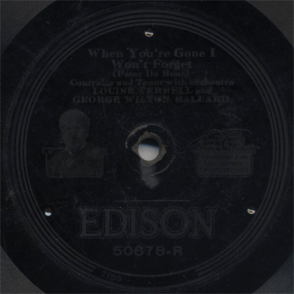 Louise Terrell And George Wilton Ballard, Helen Clark And Walter Van ...