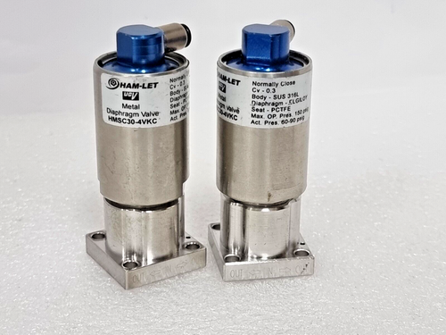 Lot of 2 Hamlet HMSC30-4VKC UCV Metal Diaphragm Valve, 60-90 PSIG,Used ...