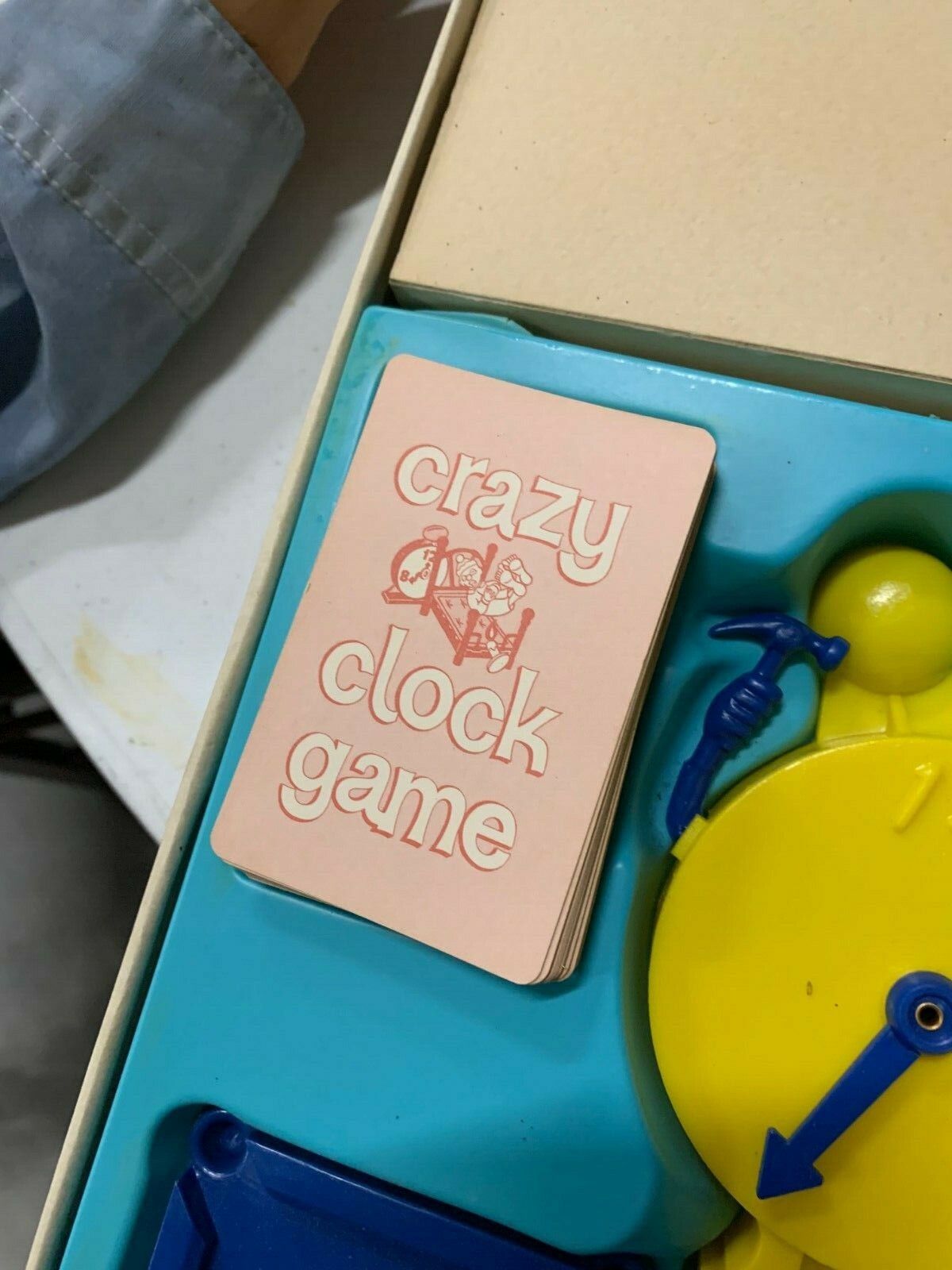 Vintage Ideal Crazy Clock Board Game In Original Box Complete? Lots of ...