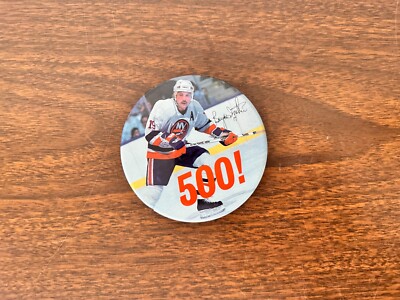 New York Islanders Bryan Trottier 500th Goal Pin - 3 in diameter | eBay