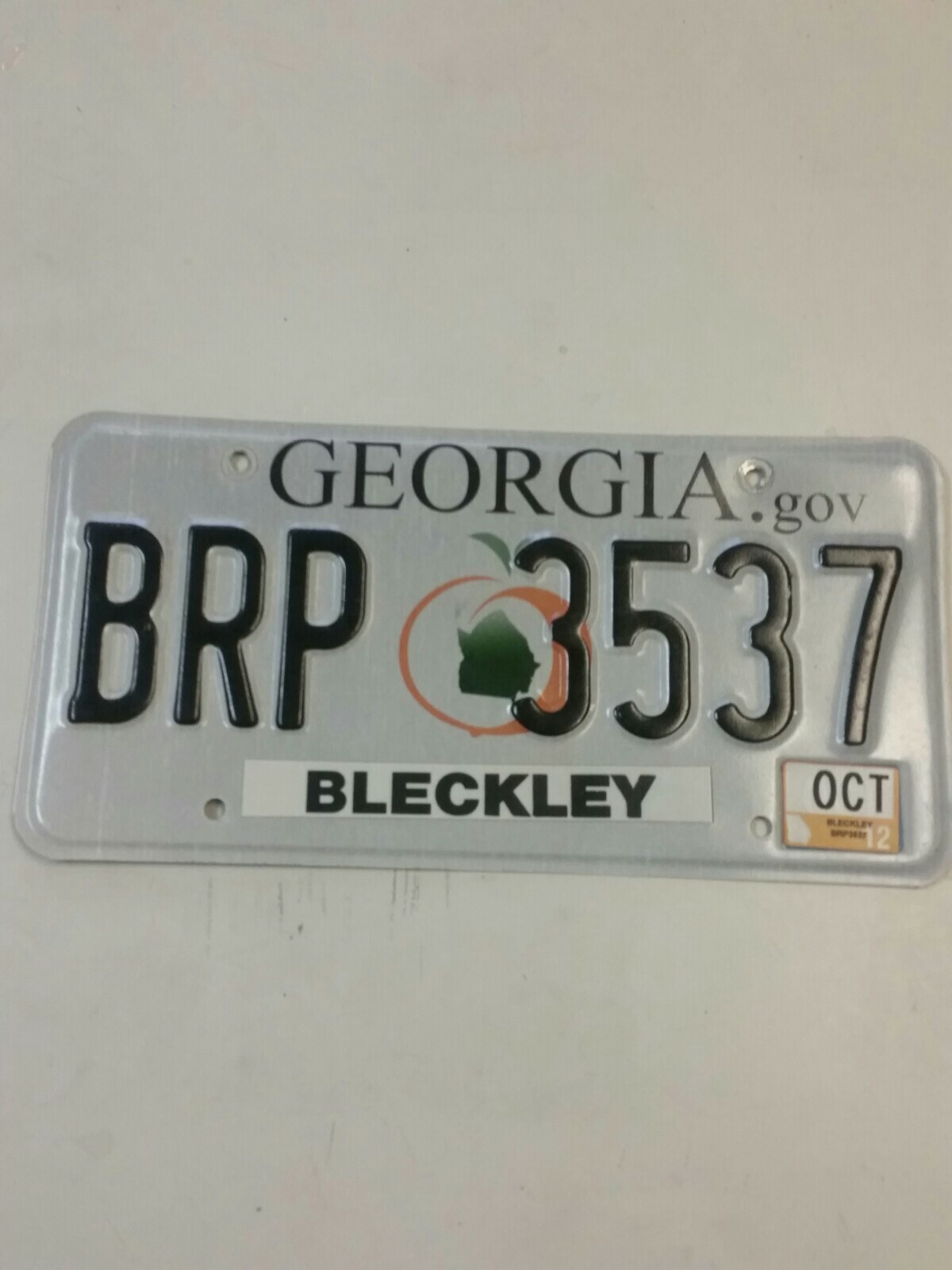 Georgia licence plate BRP-3537 | eBay