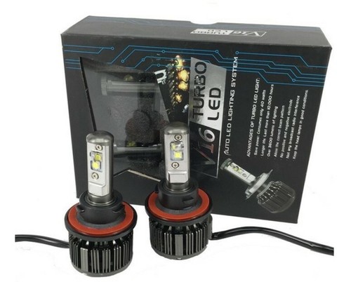 Kit H4 ampoule LED V16 Turbo Ventilé 80W Puissance 8000 Lumens Phares ...