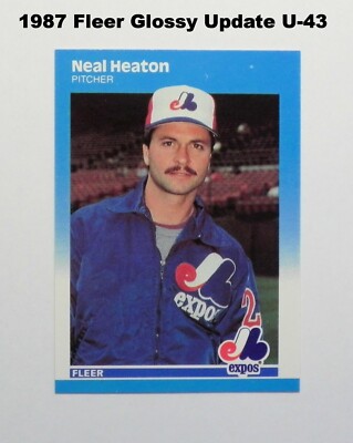 NEAL HEATON 1987 Fleer GLOSSY Update Card U-43 _ Exact Card (A) | eBay