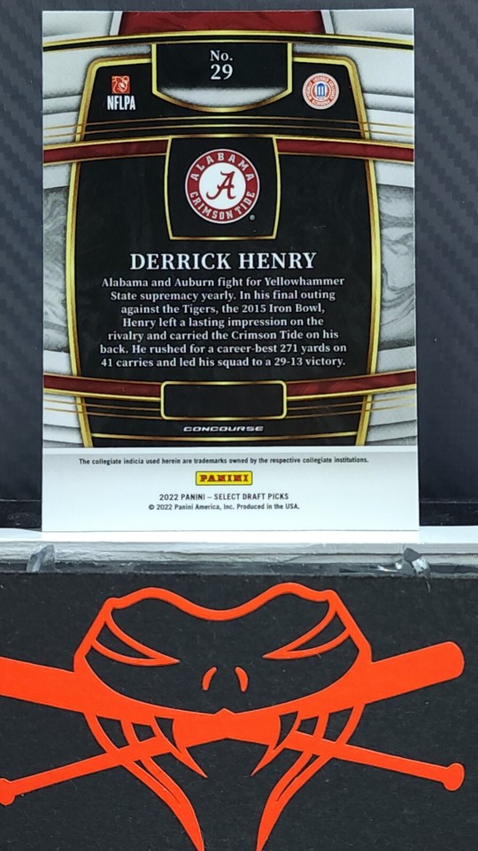 Derrick Henry 2022 Select Draft Picks BLUE #29 - Alabama | eBay