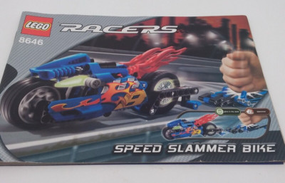 LEGO Racers: Speed Slammer Bike 8646 Instructions Only Bricks | eBay