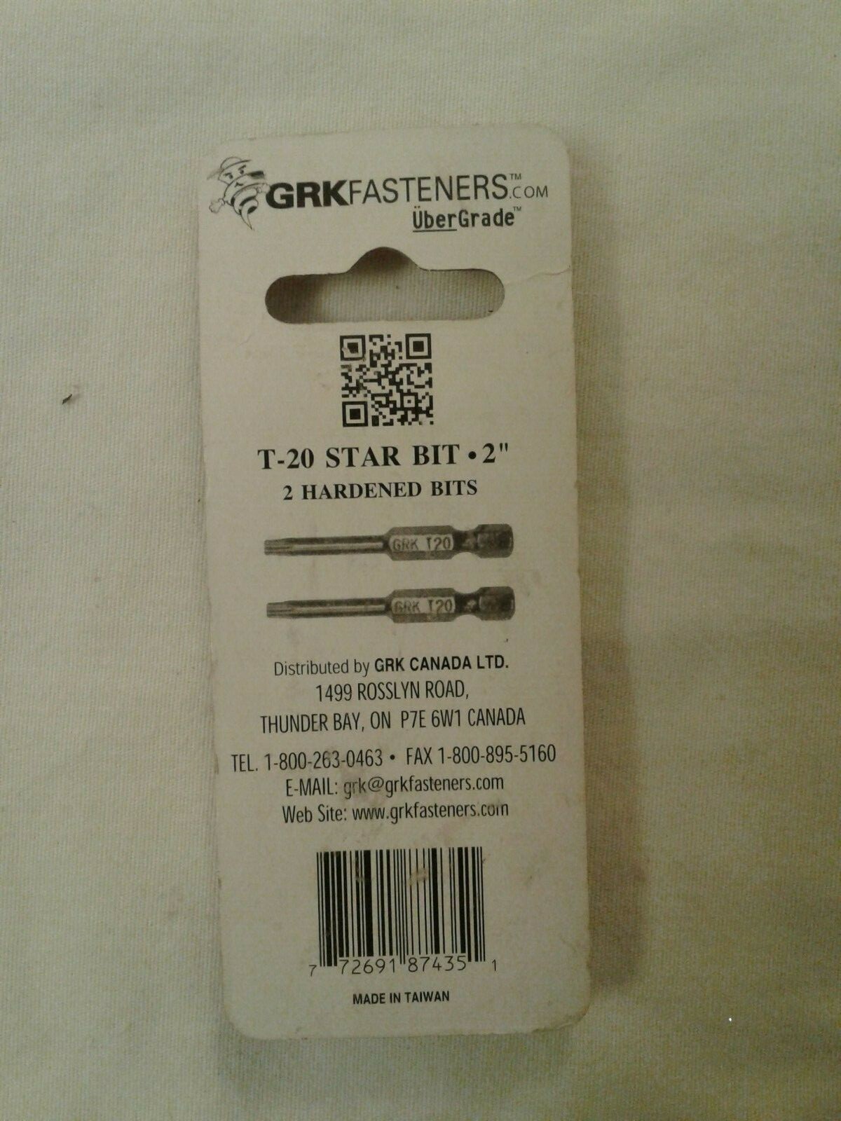 GRK Fasteners 2” Star Bits (2/pk) (Choose T-10, T-15, T-20) Star NEW ...